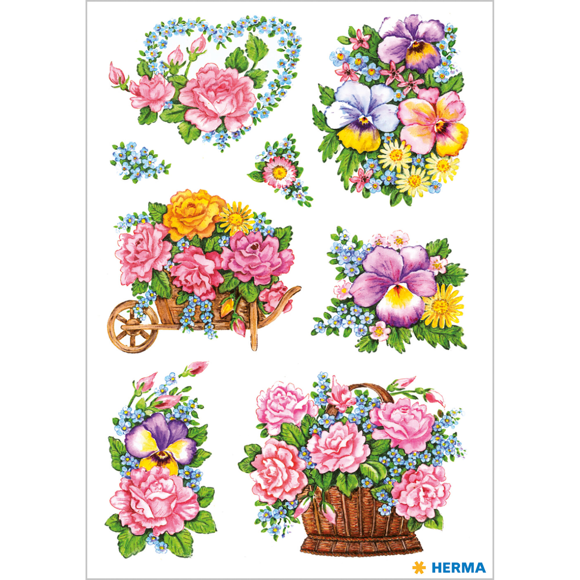 Flower stickers