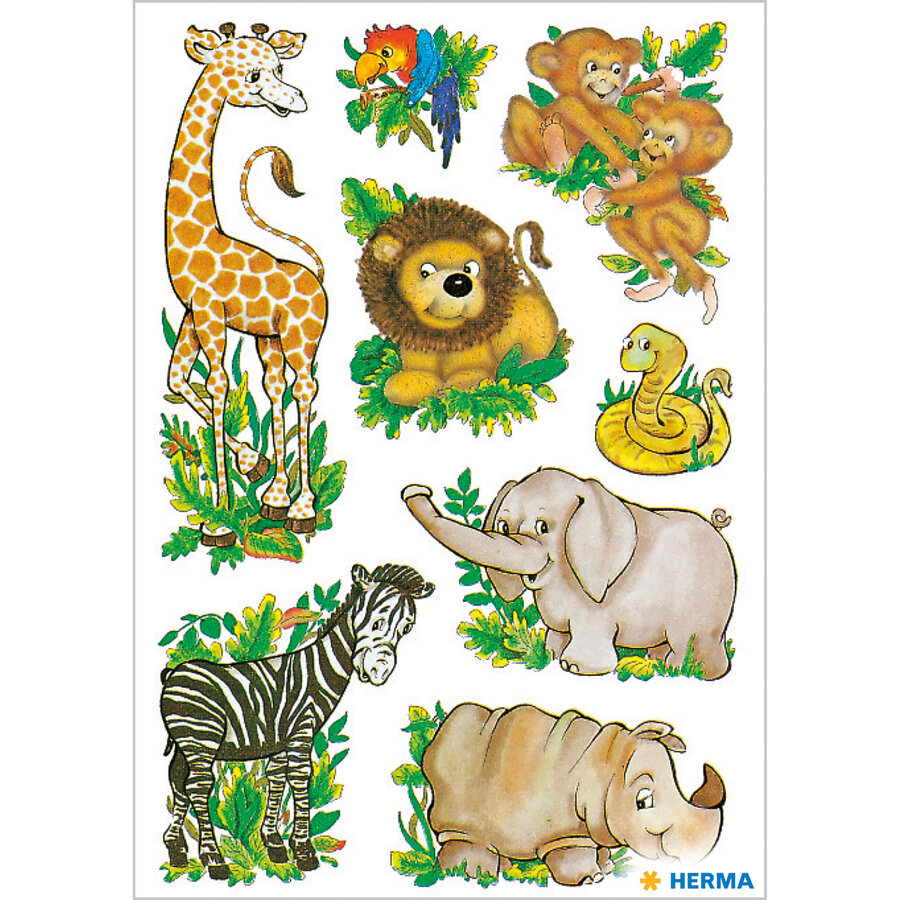 Stickers jungle animals