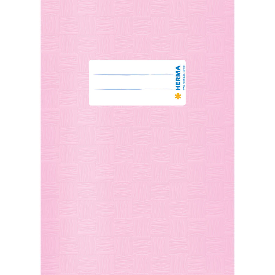 Exercise book cover PP A5 pink opaque-7431