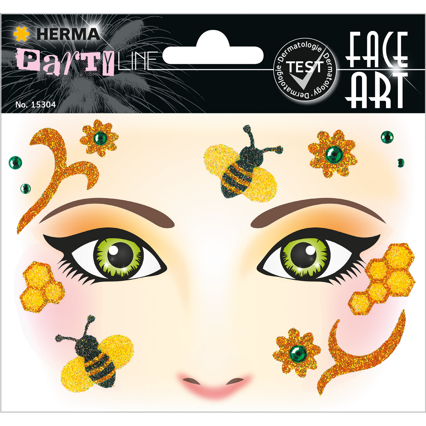Face Art Stickers | Glitter face stickers from HERMA
